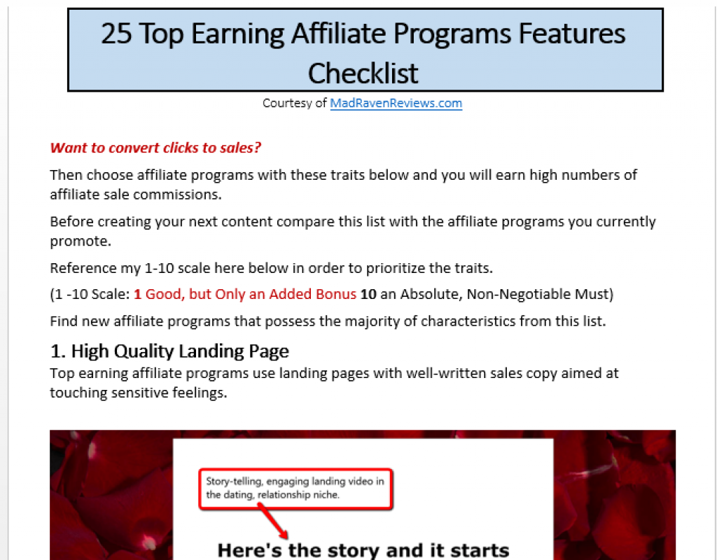 How to Analyze Top Earning Affiliate Programs Checklist [Free PDF]